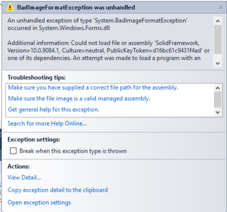 FAQ – Solid Framework SDK